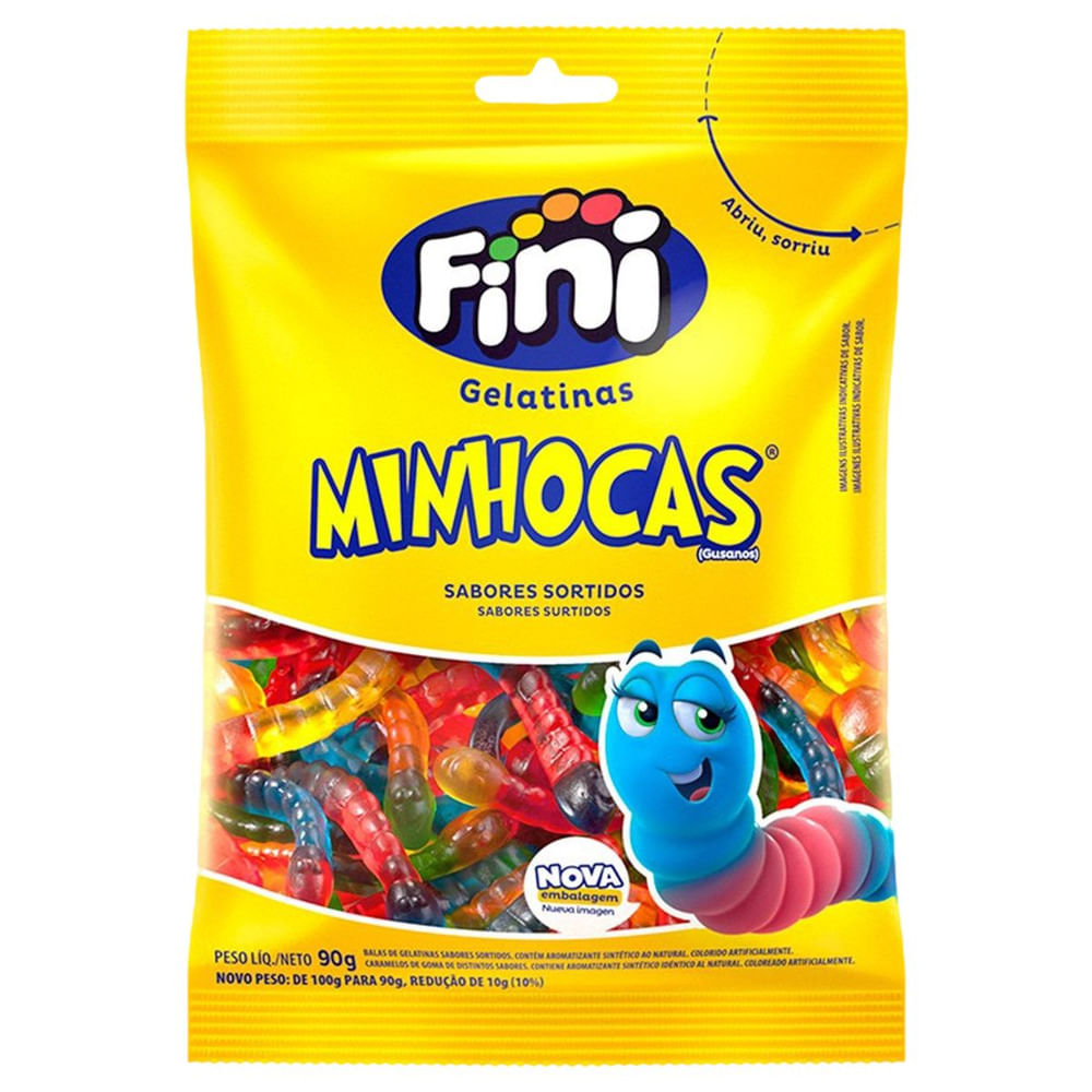 Bala de Gelatina Fini Minhocas 90g | Balas e Pastilhas | Bretasatacarejo Bala de Gelatina Fini Minhocas 90g | Balas e Pastilhas | Bretasatacarejo
