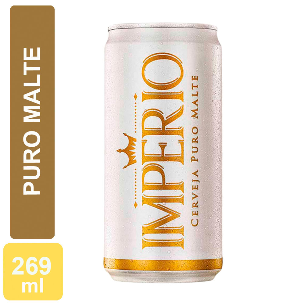 Cerveja Império Pilsen Puro Malte Lata 269ml | Convencional ... Cerveja Império Pilsen Puro Malte Lata 269ml | Convencional ...