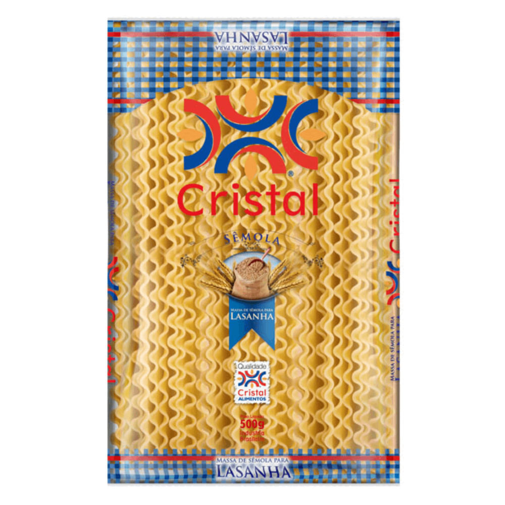 Massa Lasanha Cristal Semola 500g | Lasanha | Bretasatacarejo Massa Lasanha Cristal Semola 500g | Lasanha | Bretasatacarejo