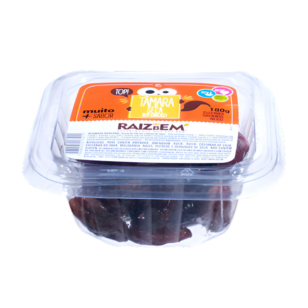 Tâmara Raiz do Bem c/ Caroço Pote 180g | Seca | Bretasatacarejo Tâmara Raiz do Bem c/ Caroço Pote 180g | Seca | Bretasatacarejo