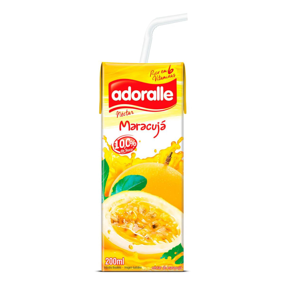 Néctar Adoralle Maracujá 200ml | Néctar e Suco | Bretasatacarejo