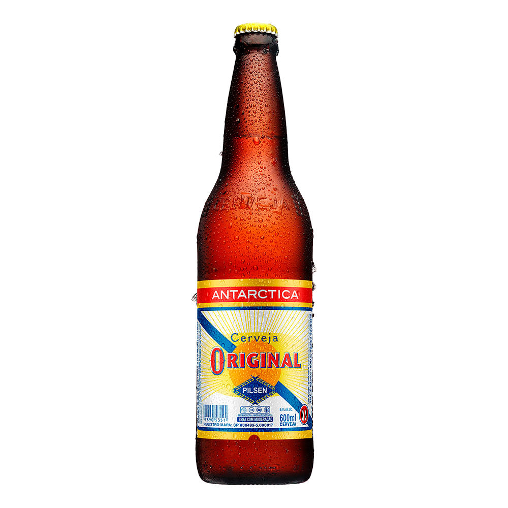 Cerveja Antarctica Original One Way 600ml | Convencional | Bretasatacarejo
